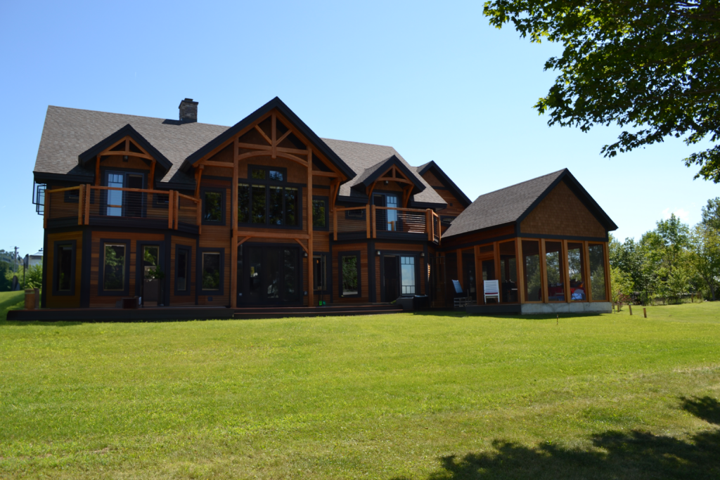 Timber Frame Cape in South Hero, VT - Vermont Frames