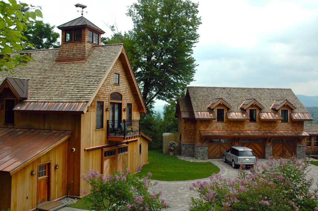 O’Reilly – Residence & Car Barn – Stowe, VT – 5922 | Vermont Frames
